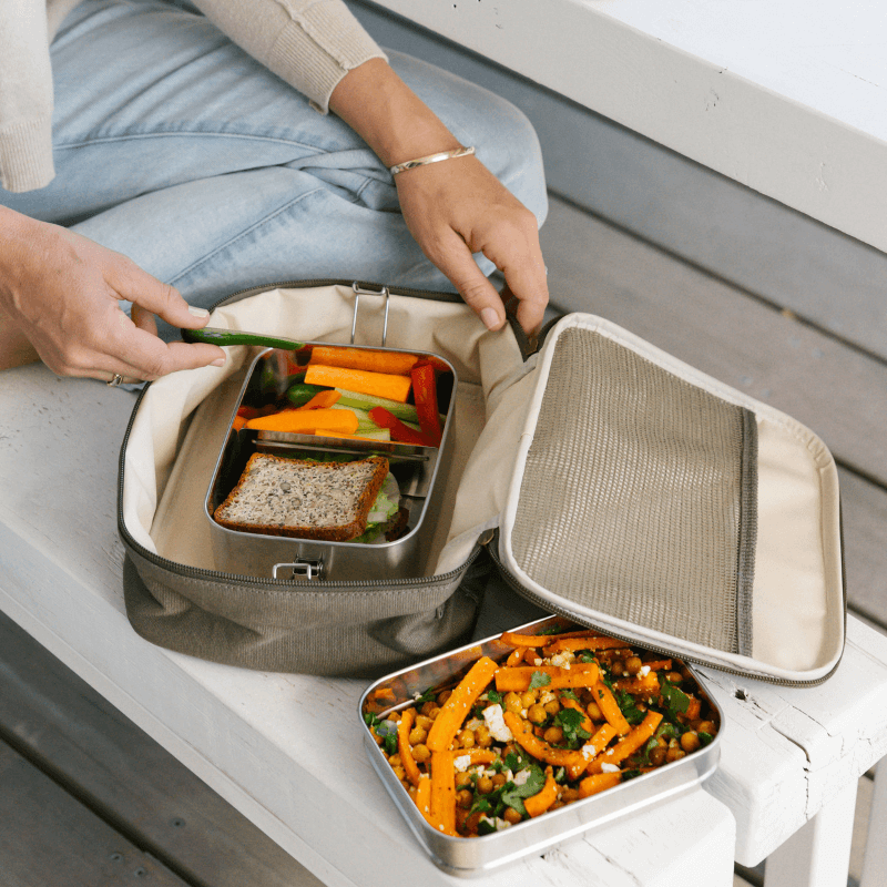 Double Layer Stainless Steel Lunch Box | 1960ml