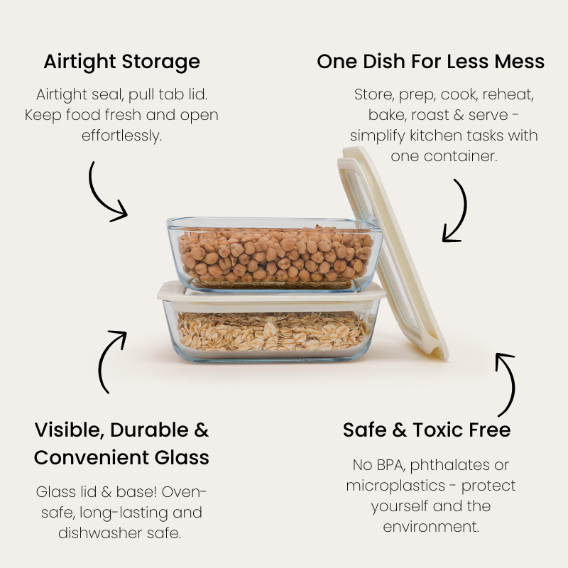 Food Prep & Storage | Glass Meal Prep Containers