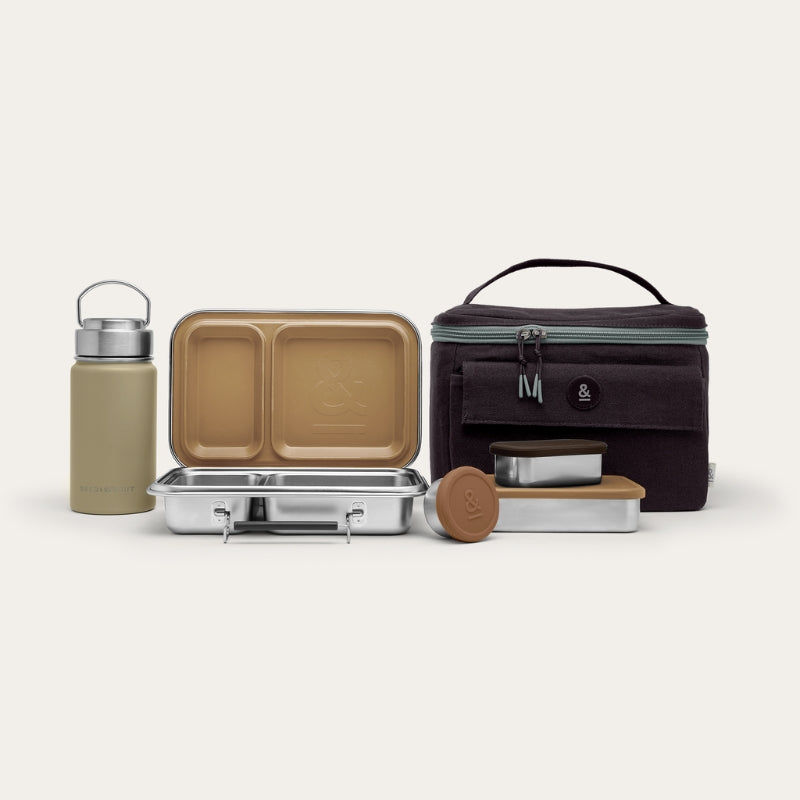 Bento Lunch Box Set | Bag & Drink Bottle & Snack Pots