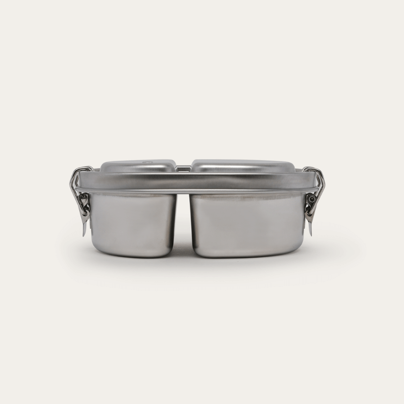 Split Snack Container | 500ml | Stainless Steel Container