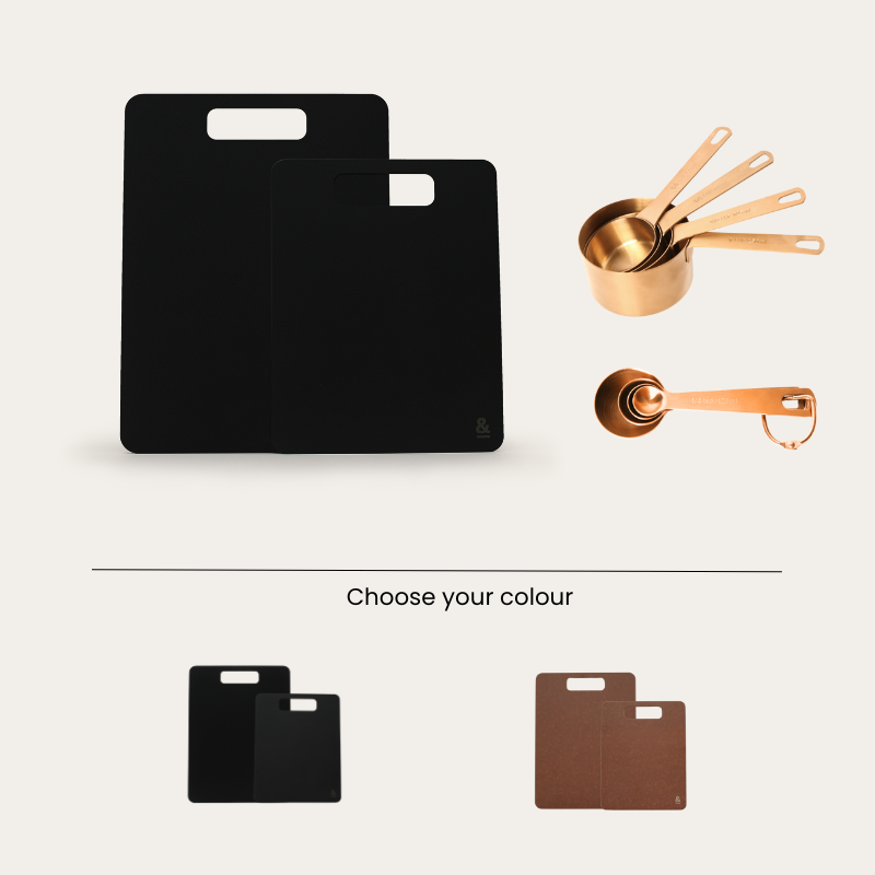 Chopping Board Set | Black Chopping Boards | FSC Certified Pine Wood