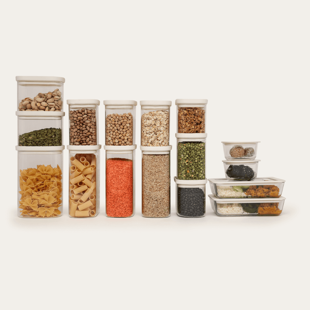 Ultimate Tallow Pantry Bundle | Rectangle Glass Pantry Storage