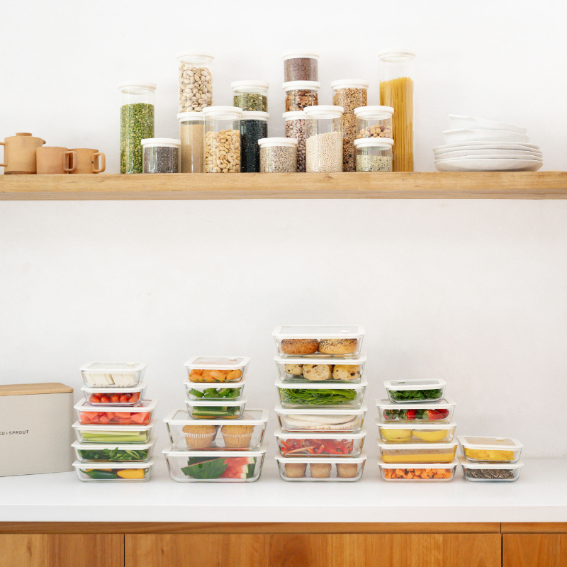 Food Prep & Storage | Glass Meal Prep Containers