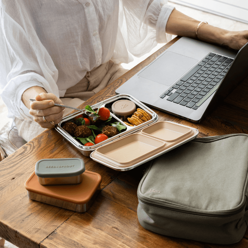 Bento Box Lunch Box Set For Kids & Adults | Stainless Steel Bento Box